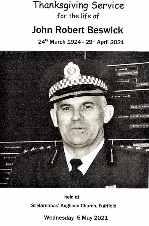 John Robert BESWICK – Australian Police