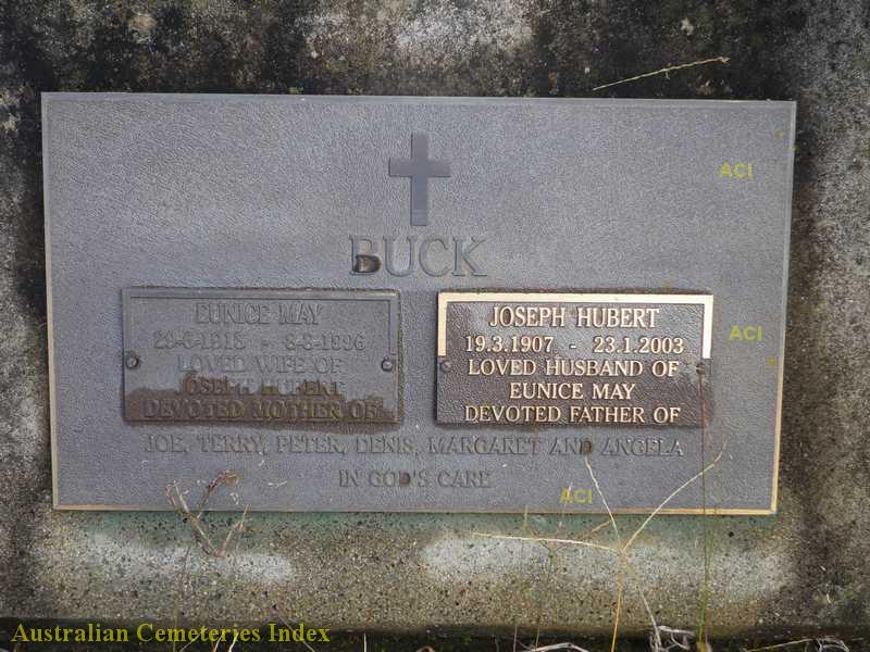 Joseph Hubert BUCK – Australian Police